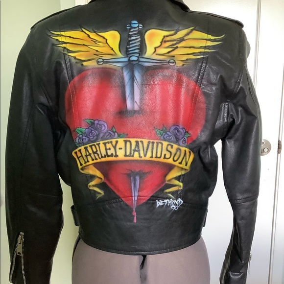 Vintage | Jackets & Coats | Custom Biker Jacket By Bruno Giovanni ...